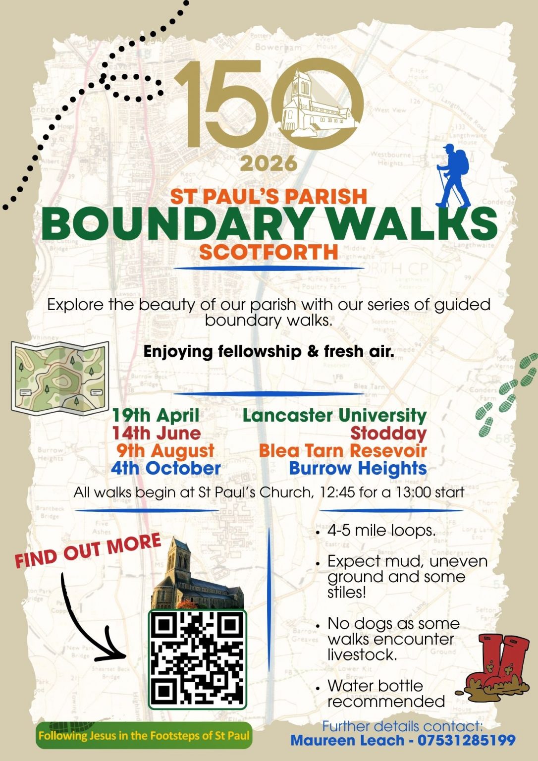 Walking the Parish Boundary – Walk One – St Paul's Church, Scotforth